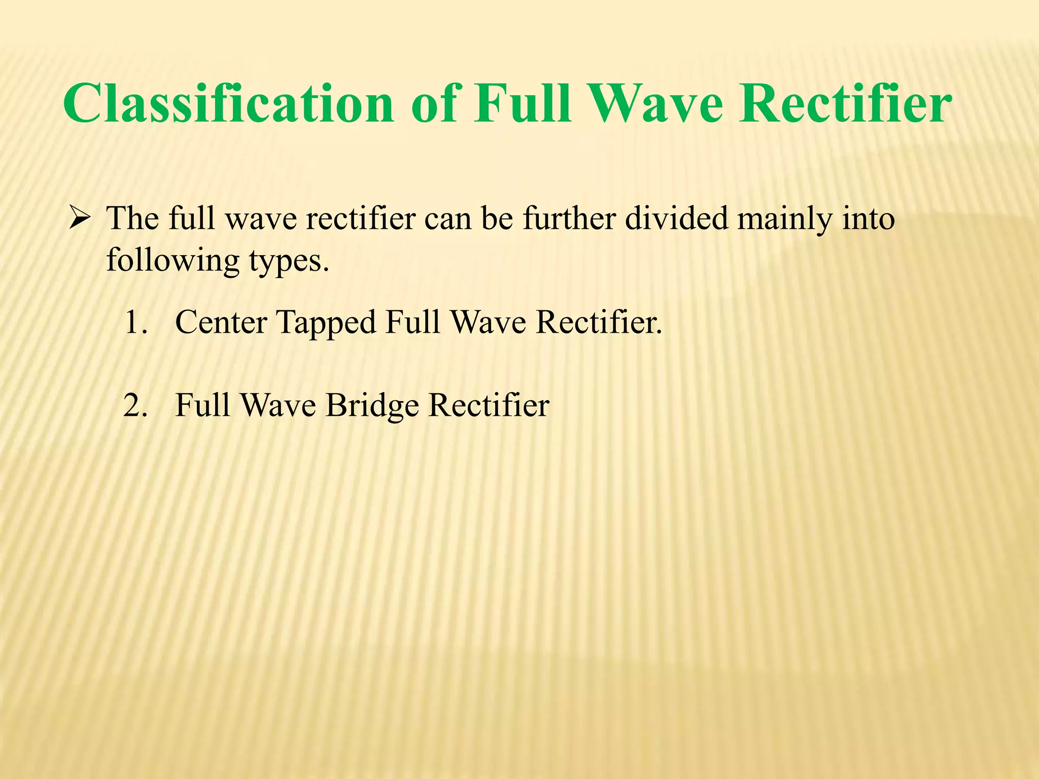 Full Wave Rectifier Circuit | PPTX