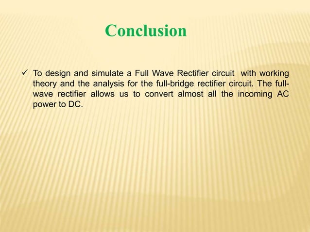Full Wave Rectifier Circuit | PPTX | Computer Networking | Computing
