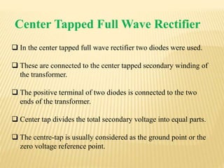 Full Wave Rectifier Circuit | PPTX