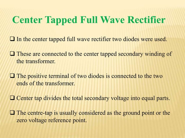 Full Wave Rectifier Circuit | PPTX | Computer Networking | Computing