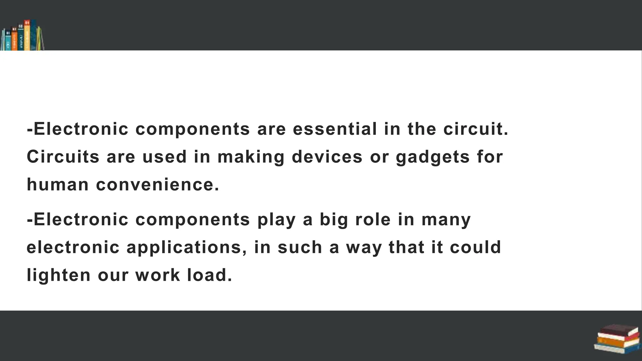 ELECTRONICS about the components of electrical | PPT