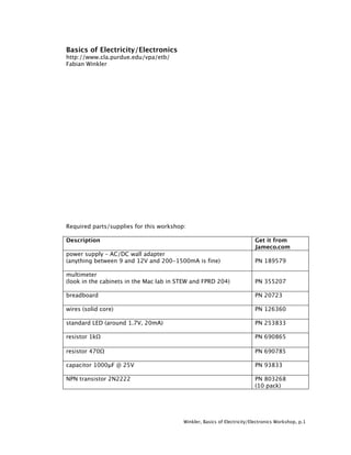 Electronics 01 | PDF