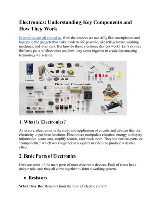 Top 20 Essential Electronic Products & Their Key Features | PDF