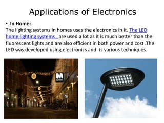 Electronics Applications in Daily Life | PPTX
