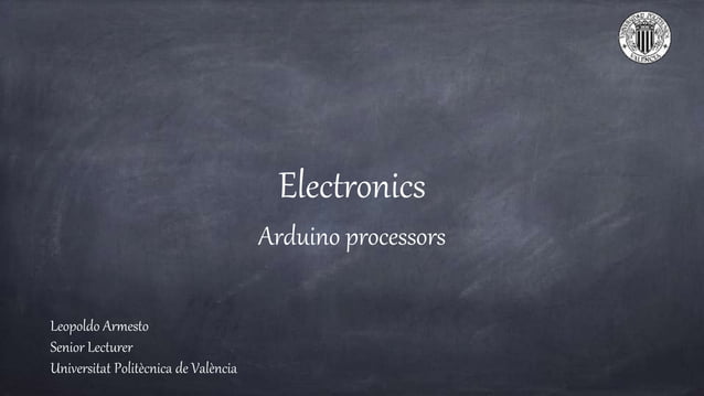Electronics Arduino Processors | PPT | Free Download