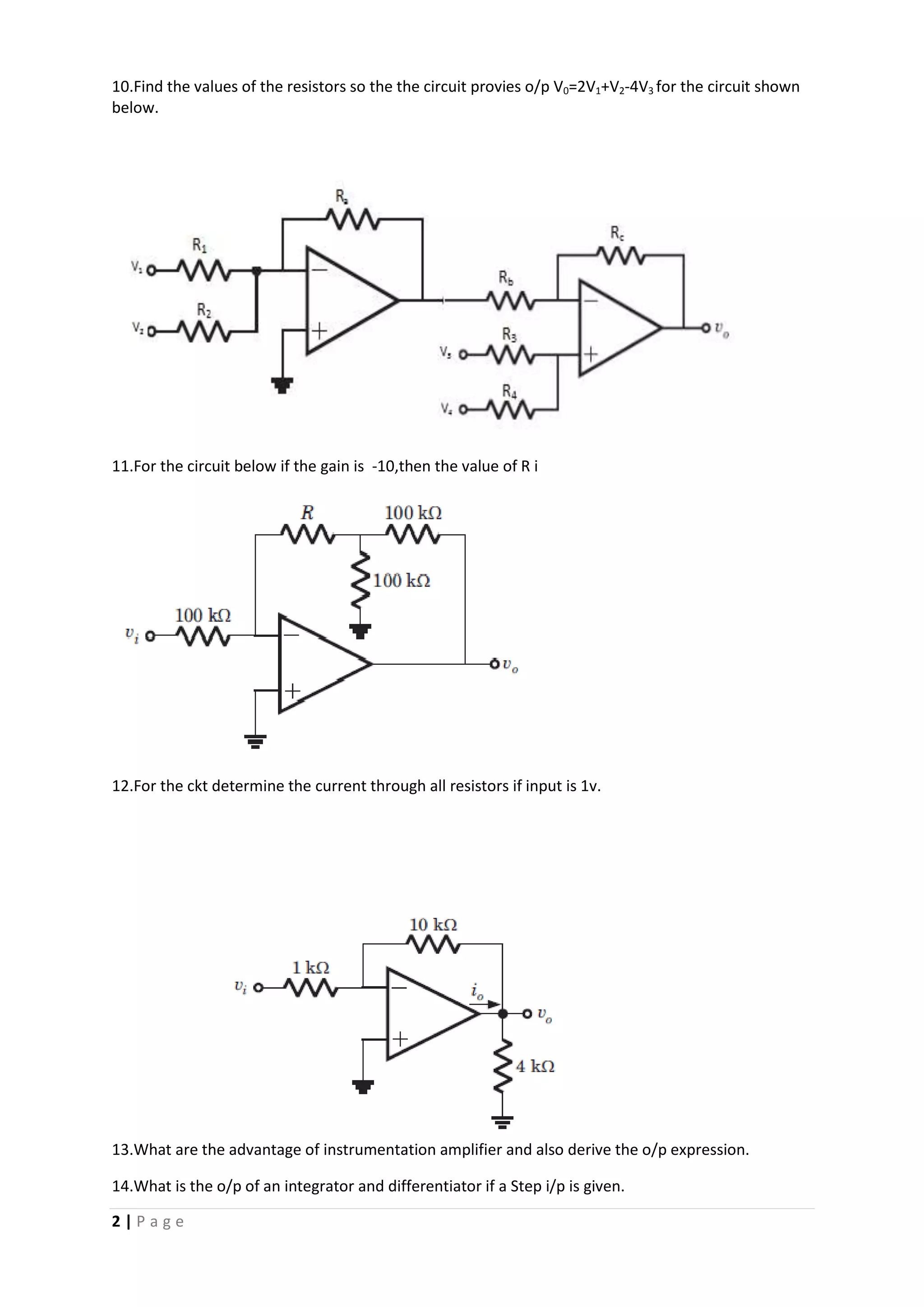 Electronics assignments | PDF