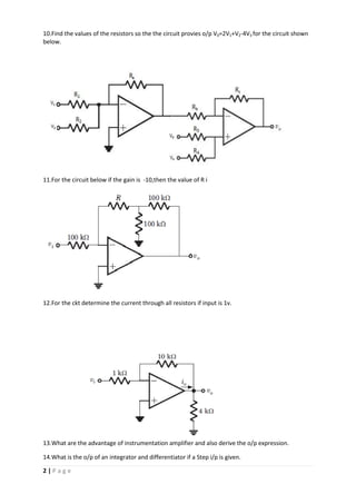 Electronics assignments | PDF
