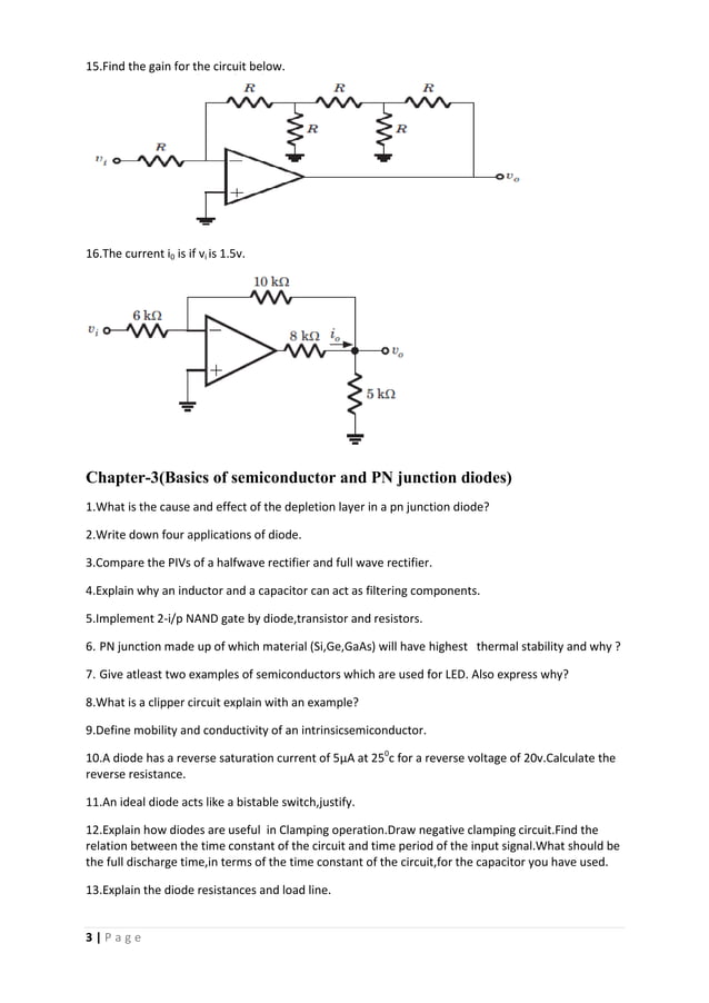 Electronics assignments | PDF