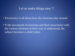 Electronics basic concept | PPTX