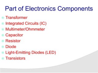 electronics basics | PPTX