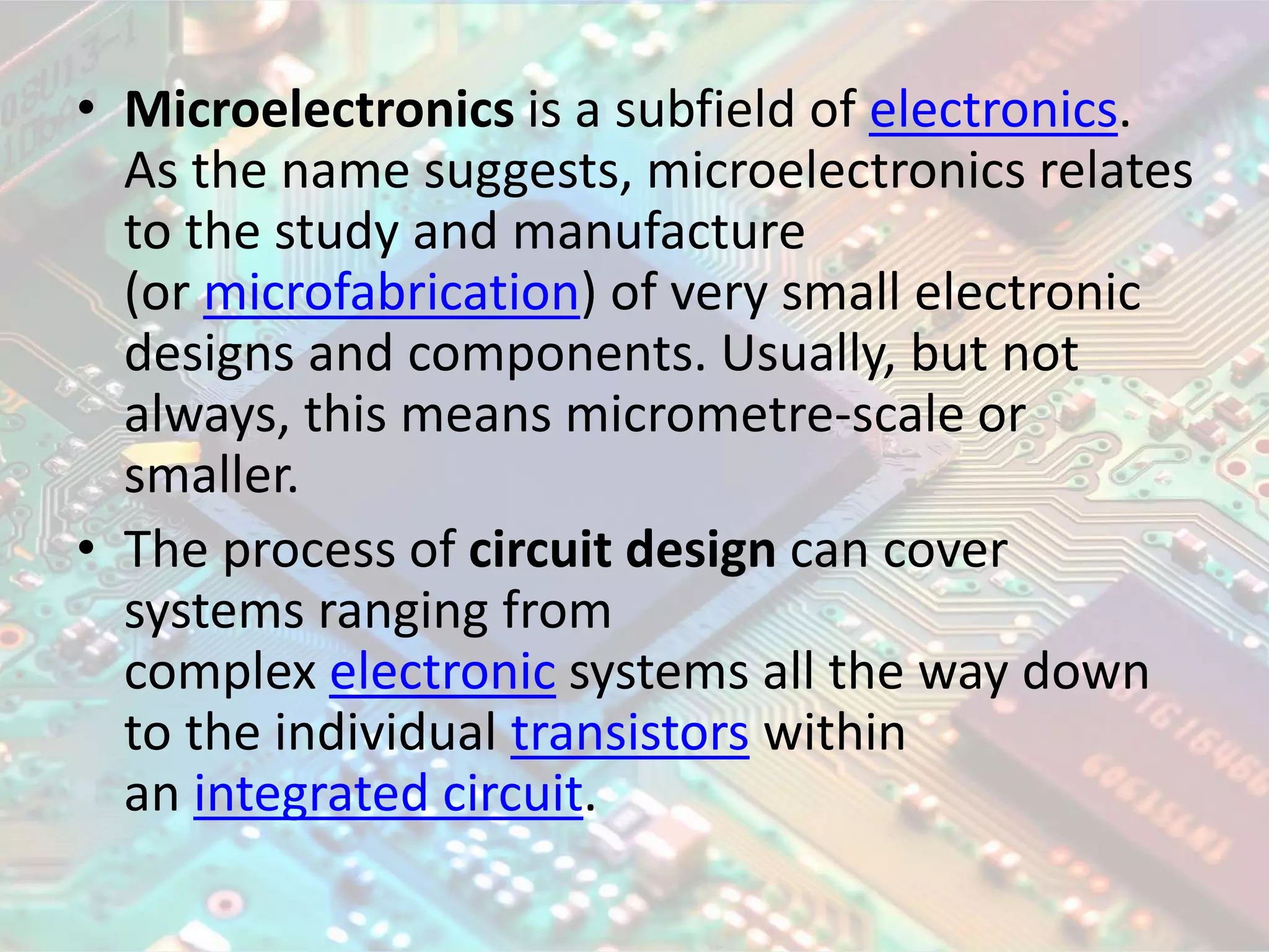 Electronics Introduction | PPTX