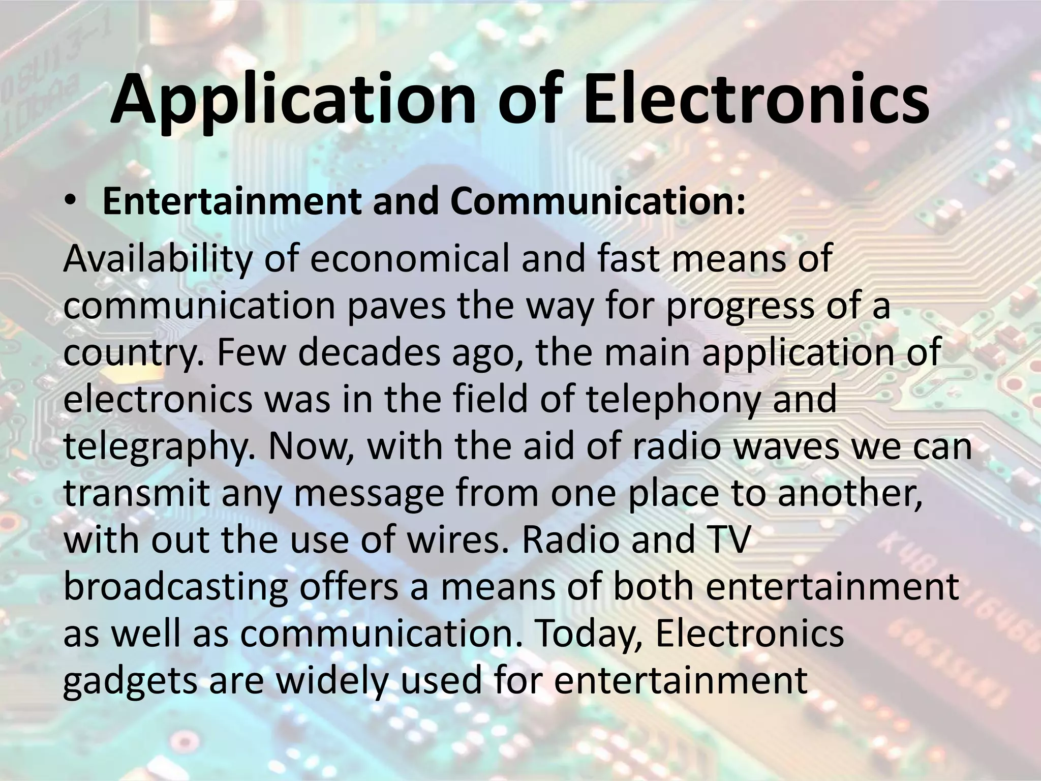 Electronics Introduction | PPTX