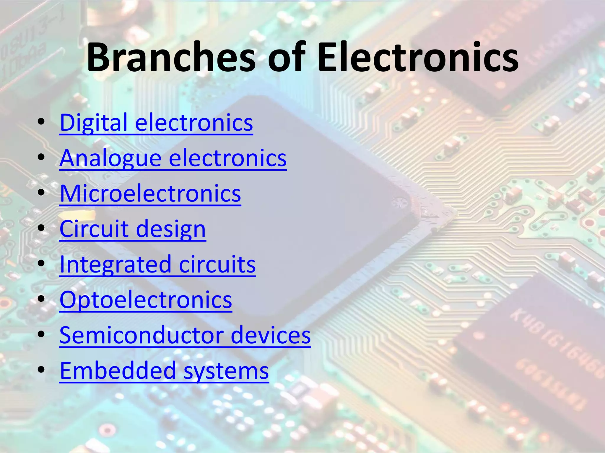 Electronics Introduction | PPTX