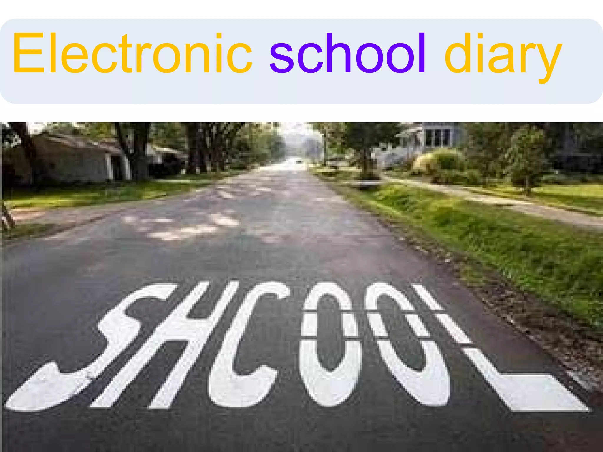 Electronic school diary | PPT
