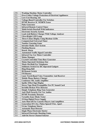 Electronics circuit ideas | DOC