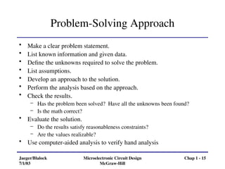 Introduction to Electronics Circuit and Microelectronics design.ppt