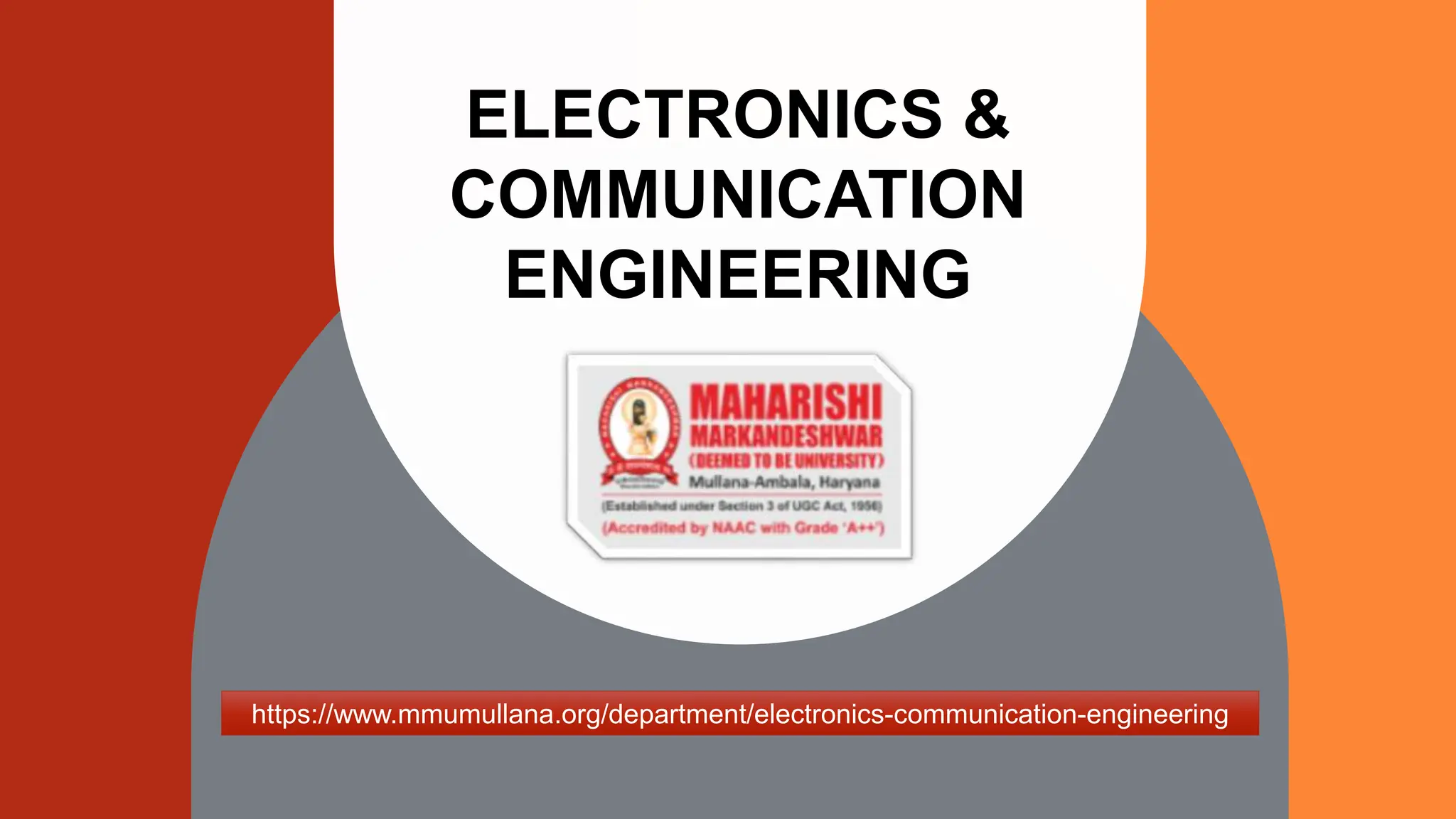 ELECTRONICS & COMMUNICATION ENGINEERING | PPTX