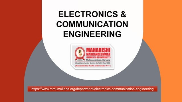 ELECTRONICS & COMMUNICATION ENGINEERING | PPTX