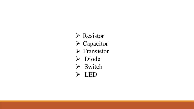 Basic Electronic Components used in PCB Designing | PPTX | Consumer Electronics | Technology ...