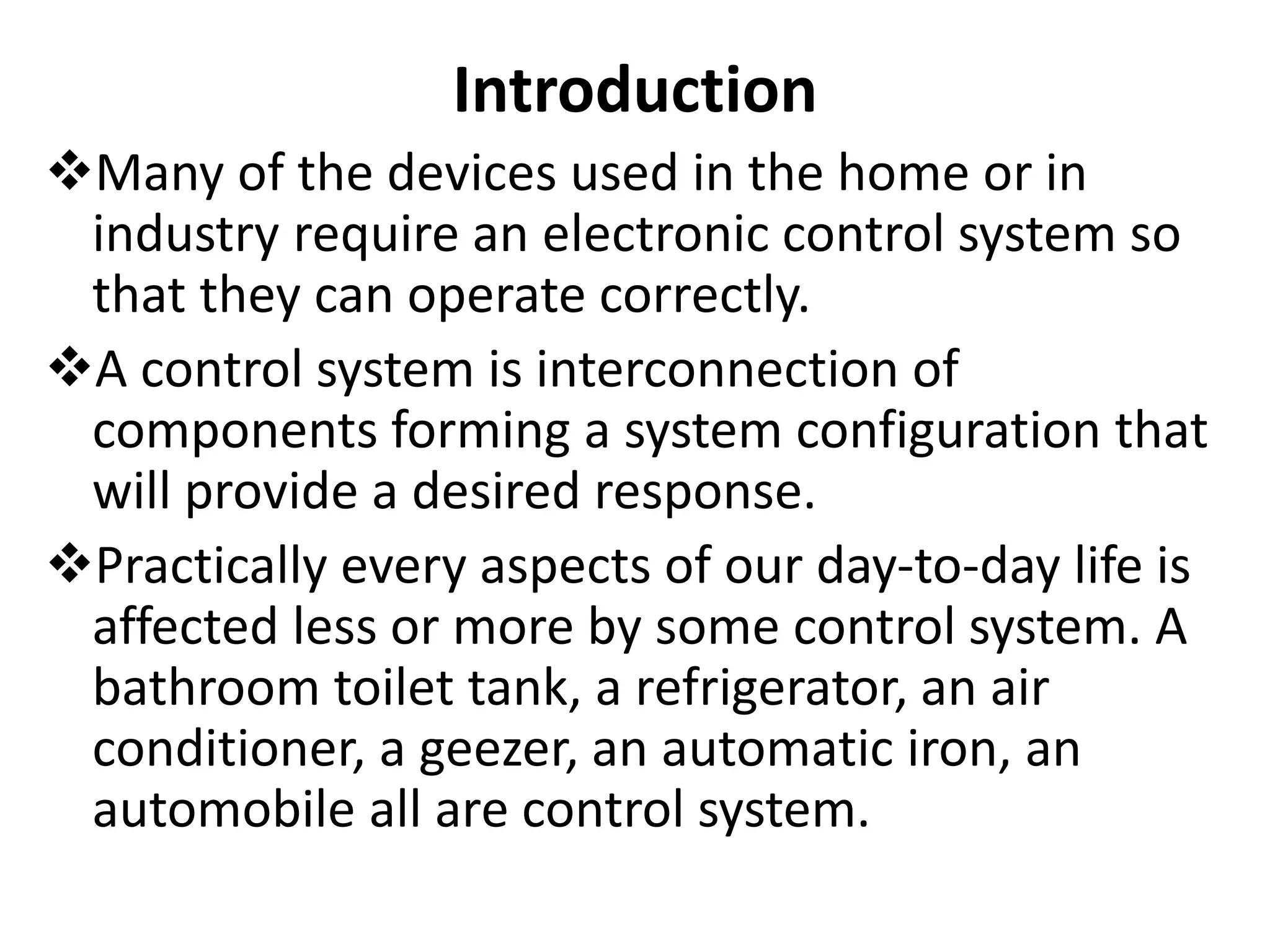 Electronics control presentation | PPTX