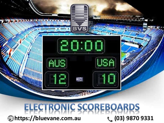 Electronic scoreboards for stadium and small sports complex at the best ...