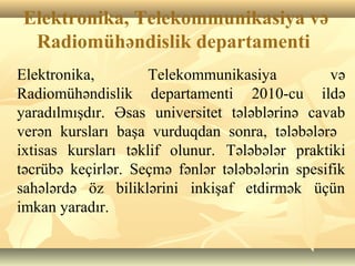 Electronics department | PPT