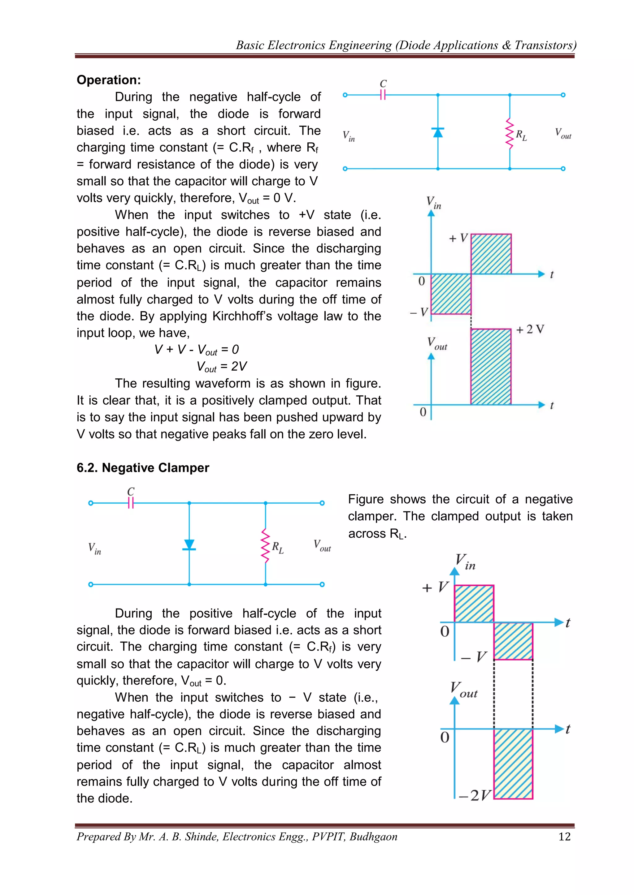 Diode Applications & Transistor Basics | PDF