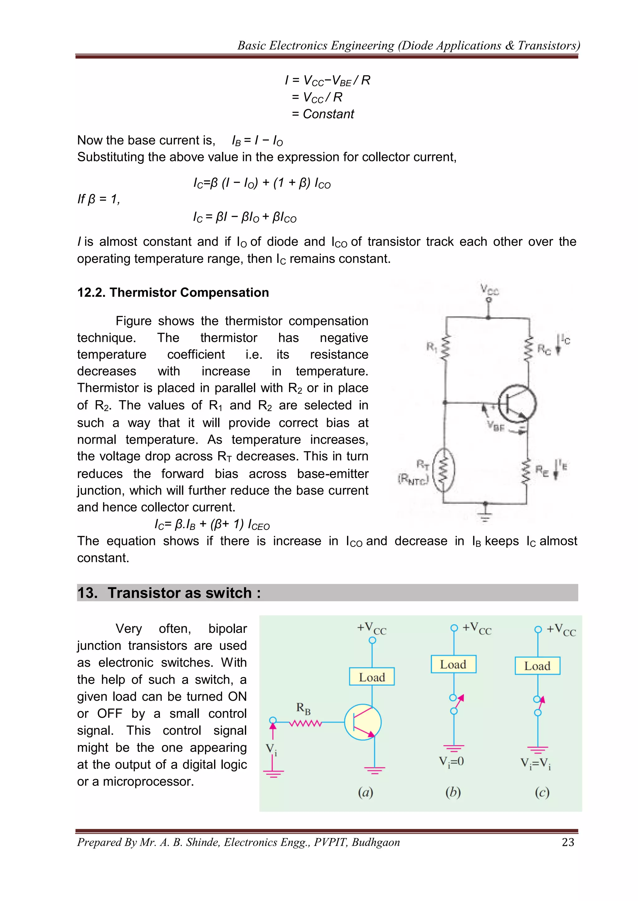 Diode Applications & Transistor Basics | PDF