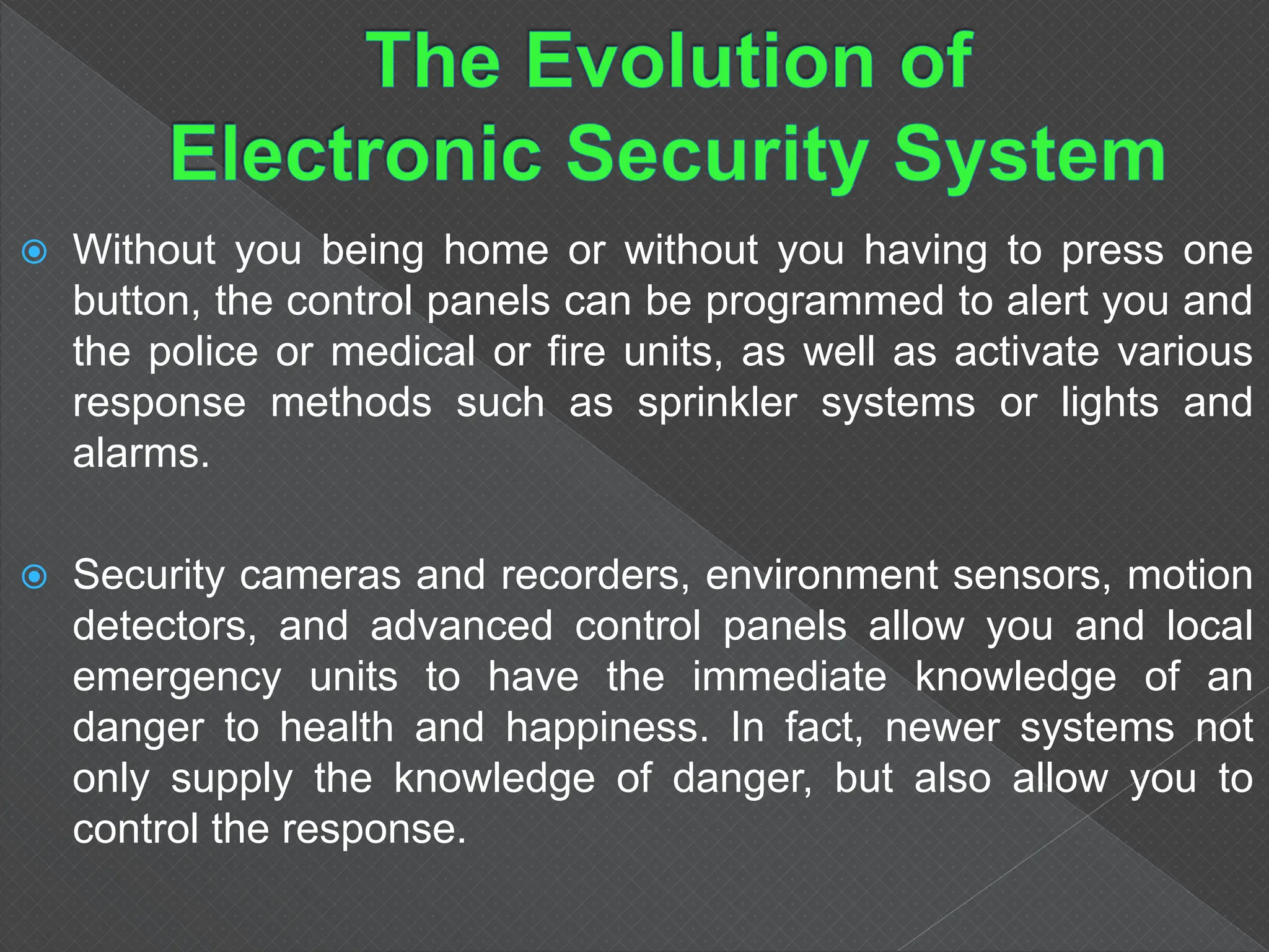 Electronic Security System.pptx........................... | PPTX