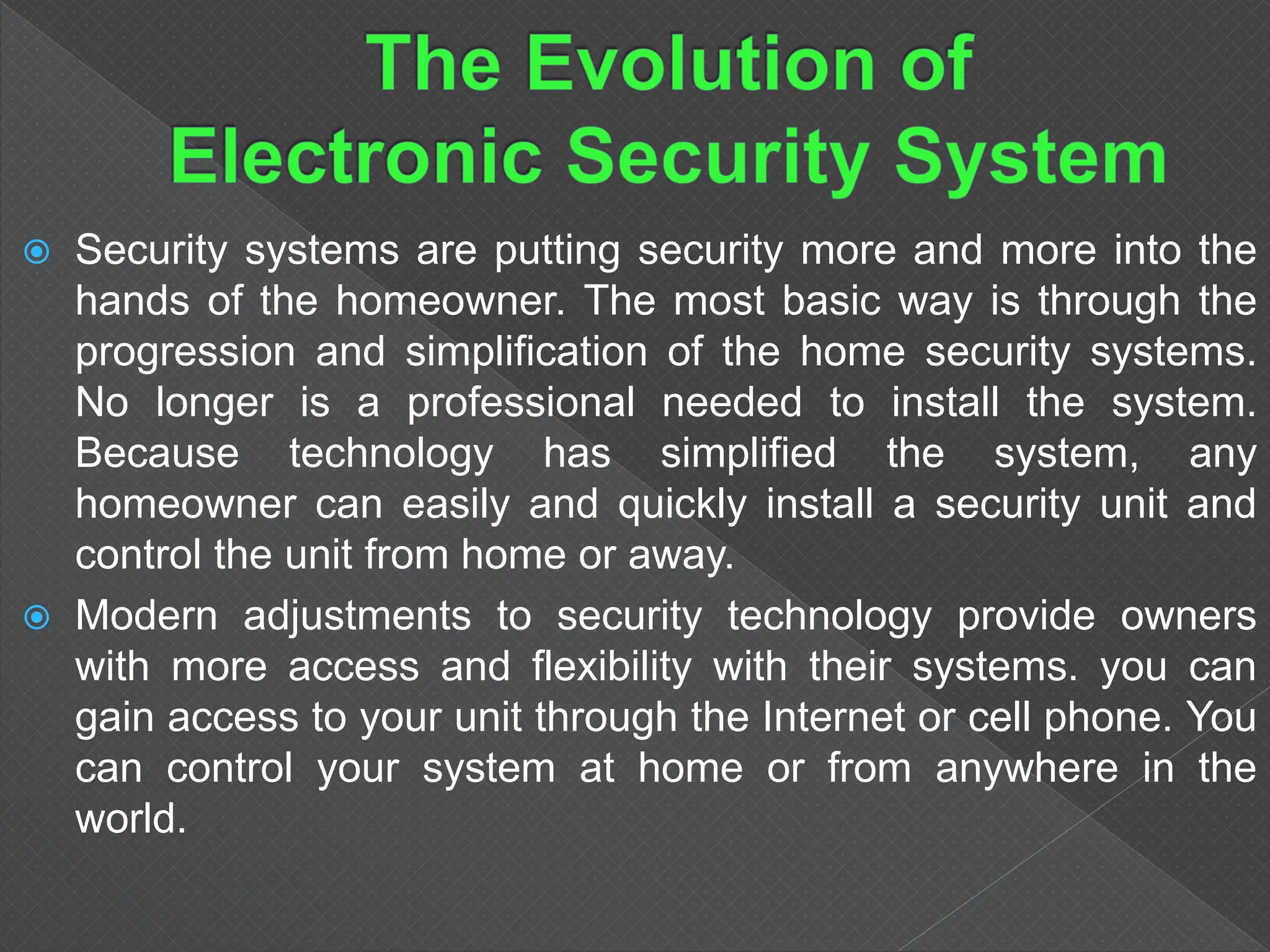 Electronic Security System.pptx........................... | PPTX