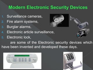 Electronic Security System.pptx........................... | PPTX
