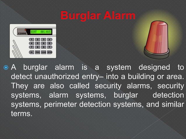 Electronic Security System.pptx........................... | PPTX | Home Security | Home & Garden