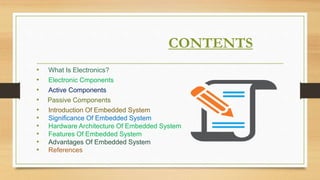 Electronics & Embedded System | PPTX