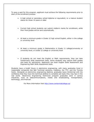 Electronics engineering program lights path to career success in ...