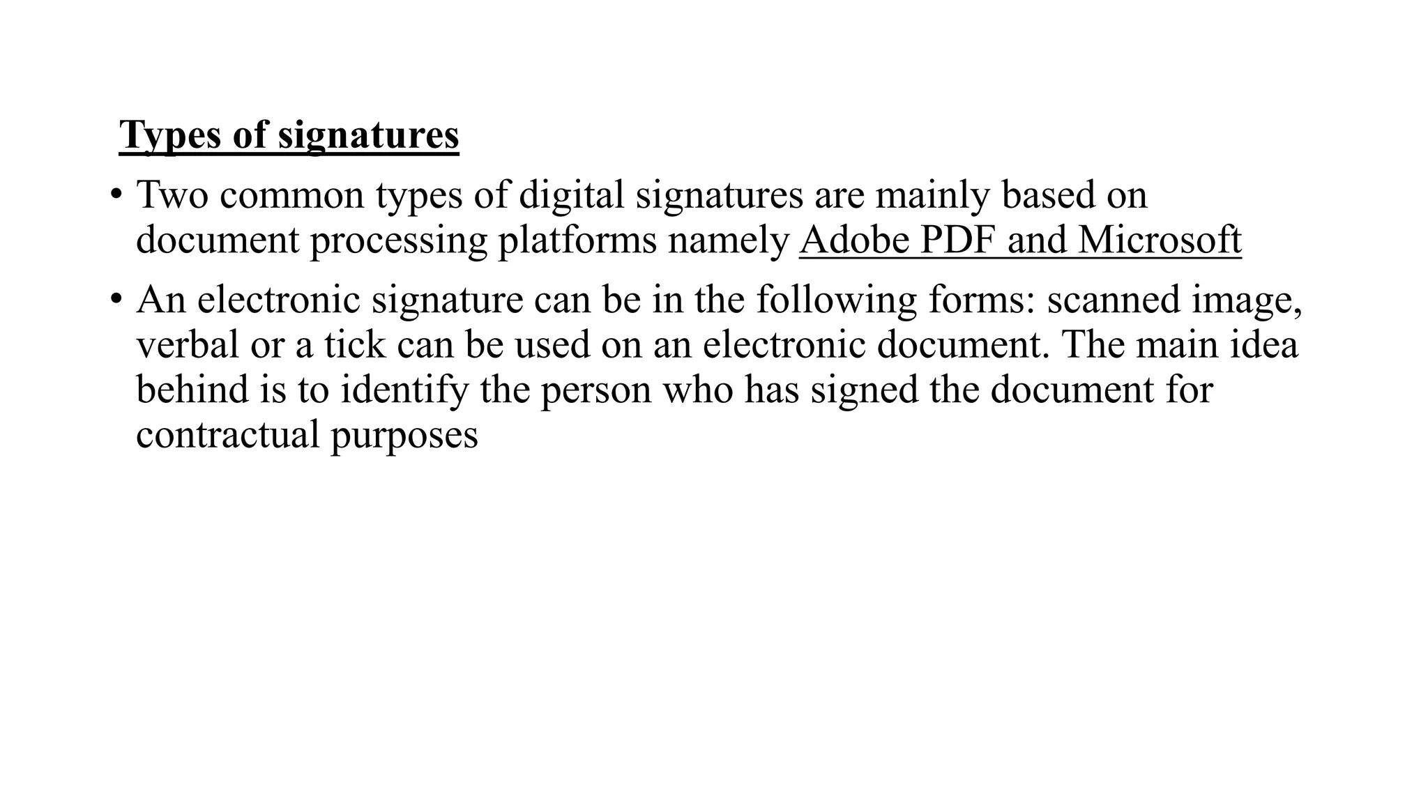 Electronic signature | PPTX