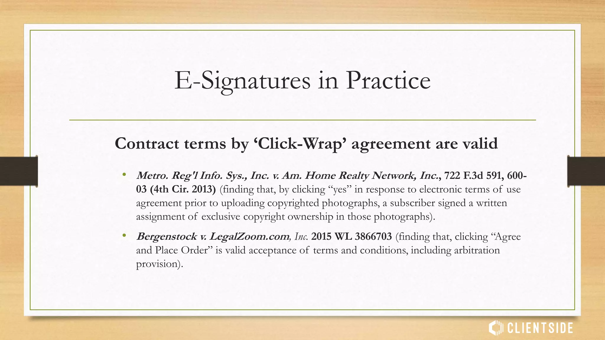 Navigating Electronic Signature Law In Florida | PPTX