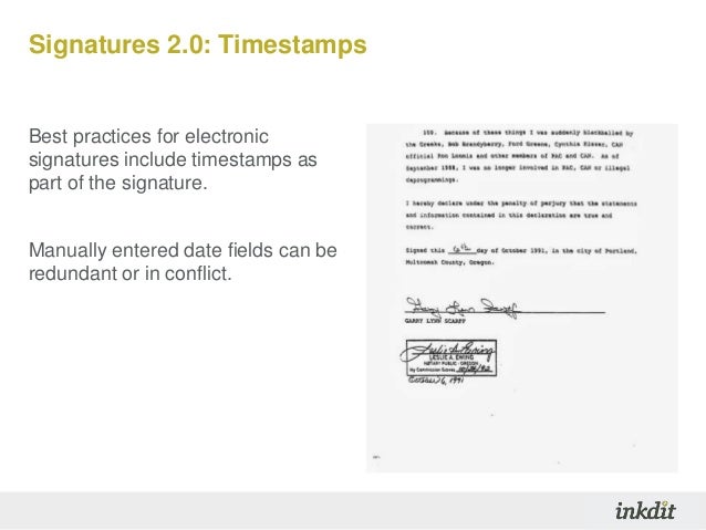 Electronic Signatures in Commercial Practice