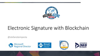 Electronic signature with blockchain | PPT