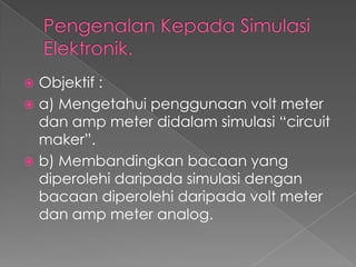 Electronic simulation report powerpoint | PPSX
