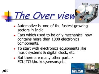Electronics in car | PPT