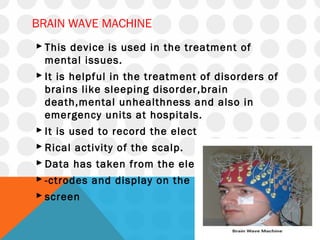 Electronics Equipments Used in Hospital | PPT