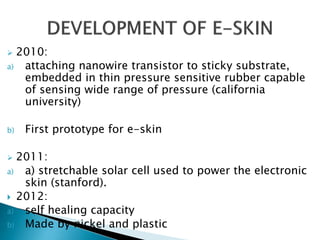 Electronic skin | PPTX