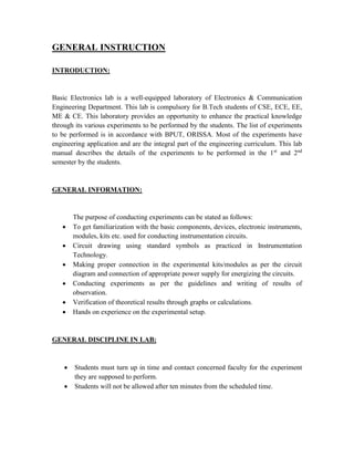 electronics lab.doc | Consumer Electronics | Technology & Computing