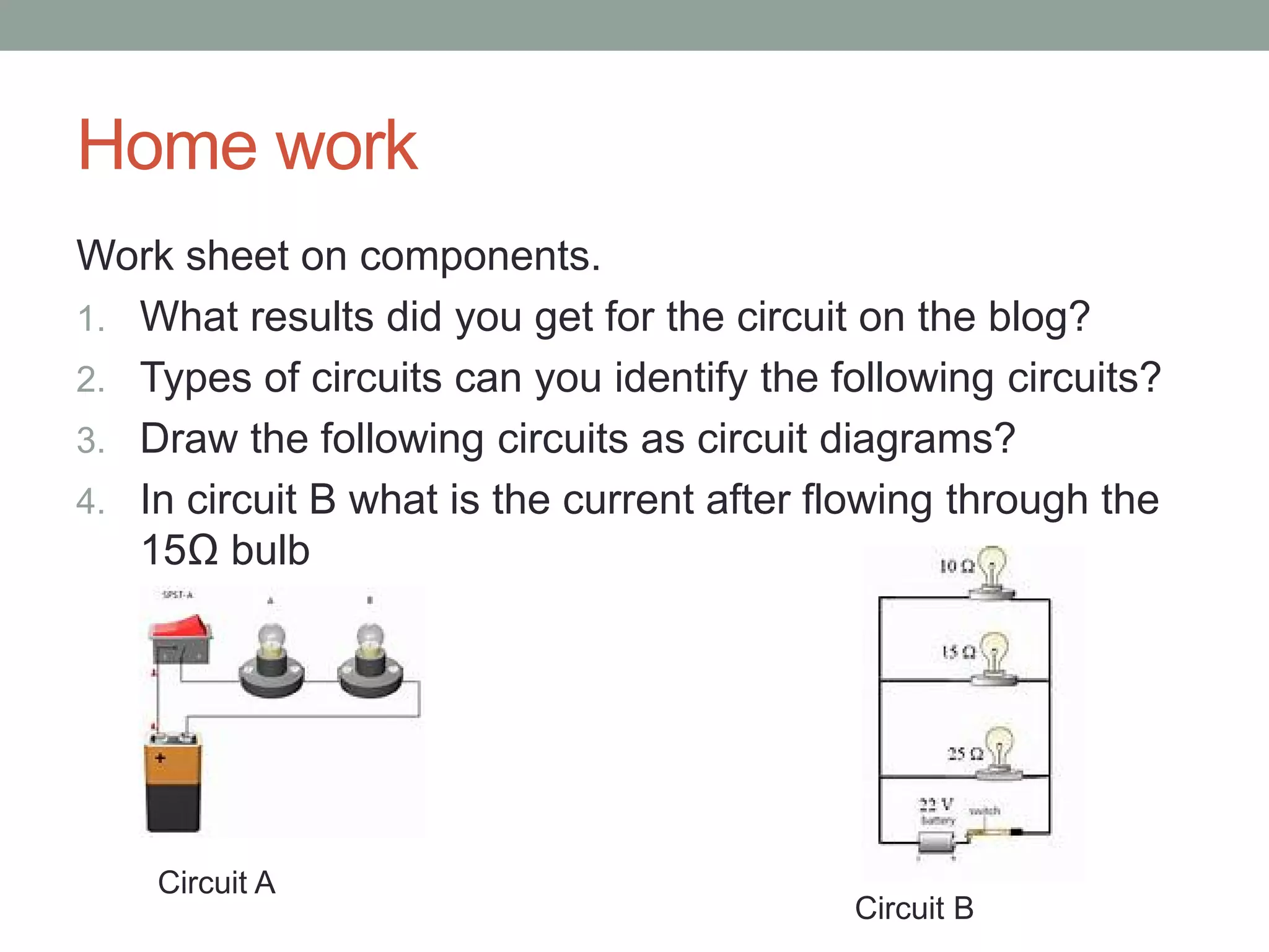 Electronics lesson 3 | PPT