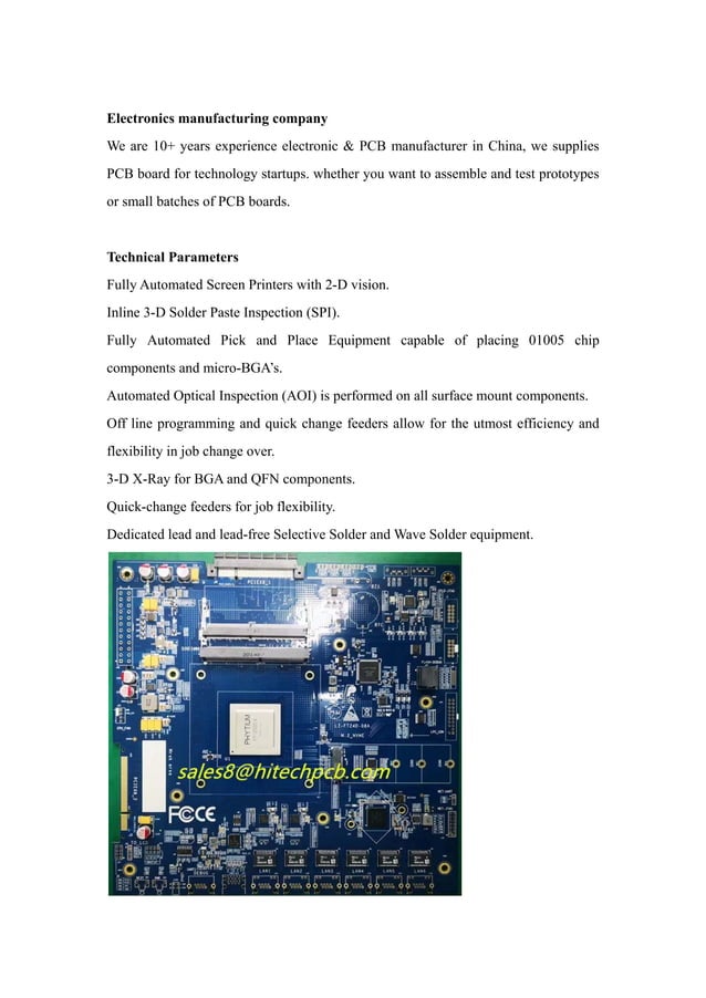 PCBA Electronics manufacturing company in China | PDF