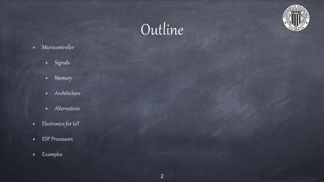 Electronics Microcontrollers for IoT applications | PPTX | Computer ...