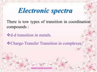 Electronic spectra | PPTX