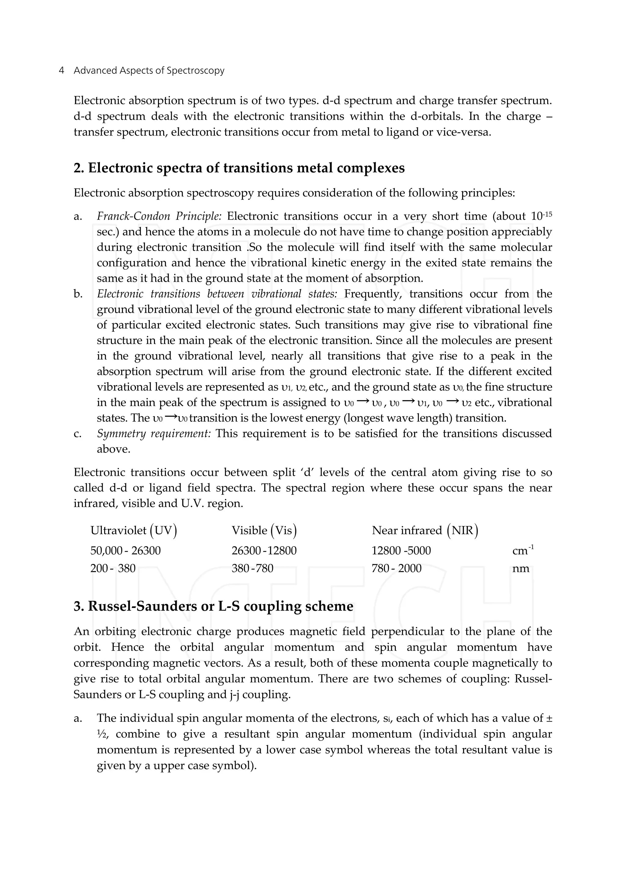 Electronic spectra | PDF