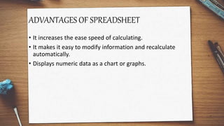 Electronic spreadsheet | PPTX