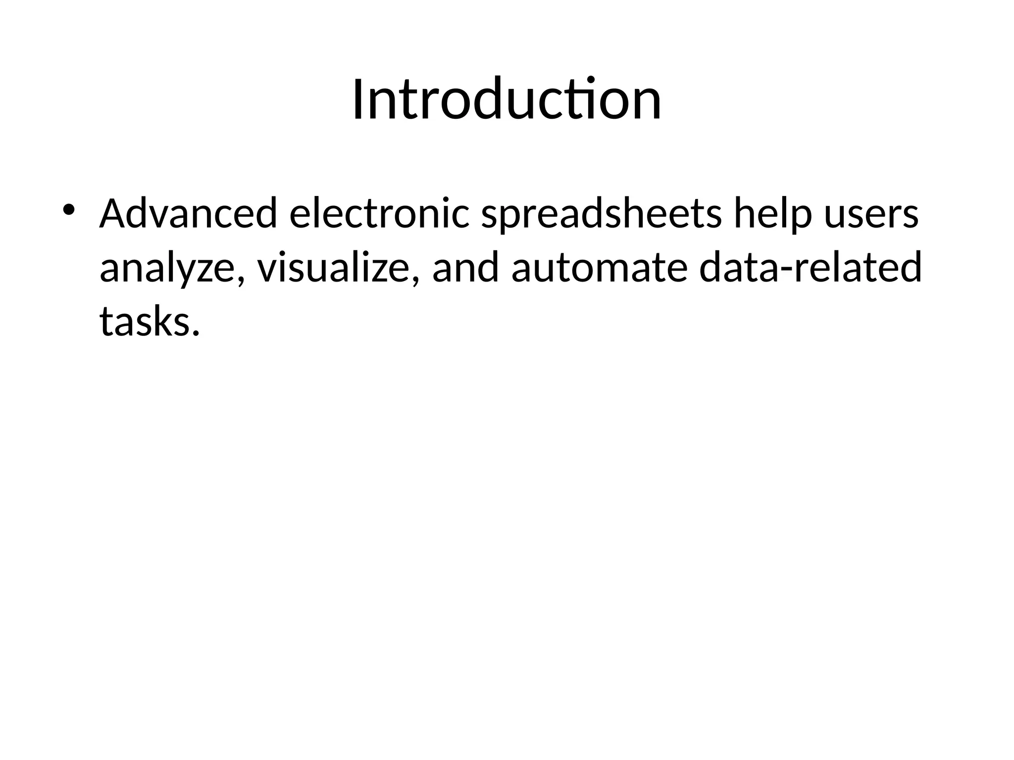 Electronic_Spreadsheet_Advanced.pptx PPT_X_IT-402_Electronic Spreadsheet | PPT